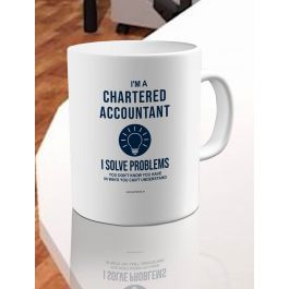 Chartered Accountant Solve Problems Mug | CA Solve Problems Coffee Mugs ...