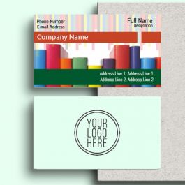 very creatively designed visiting card for book shop with creative ...