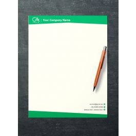 Chartered Accountant Letterhead for Audit Firms – Customizable Format