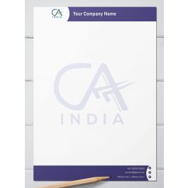 Chartered Accountant Solo Letterhead Design – Affordable Format