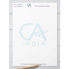 Premium CA Letterhead Sample Format – Edit & Order