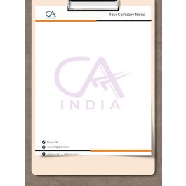 Chartered Accountant Firm Letterhead Design – Custom Format