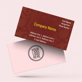 simply designed visiting card with simple image of butcher, fill your ...