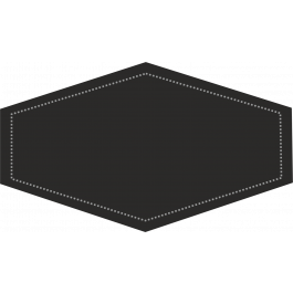Black Color Diamond Shape Sticker