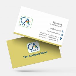 Customisable Visiting Cards for Chartered Accountants