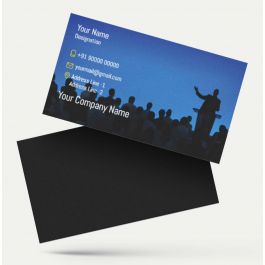 Visiting Card with Social Icons for Events – Edit & Share Now