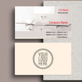 So creatively designed visiting card for glass shop in blue background ...
