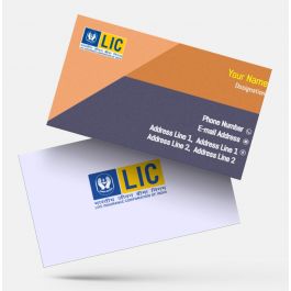 LIC Agent Name Card Printing | Professional Quality India
