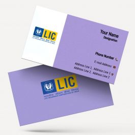 LIC Visiting Card Templates with Modern Design