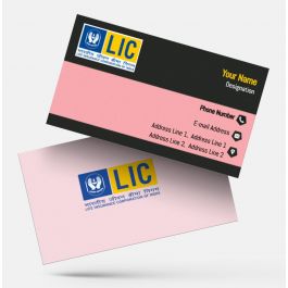Custom LIC Agent Visiting Card Design in Hindi