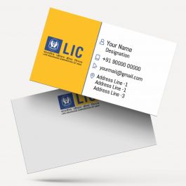 Best Online Printing for LIC Agent Visiting Cards India | Design ...