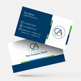 Minimalist Chartered Accountant Visiting Card Format