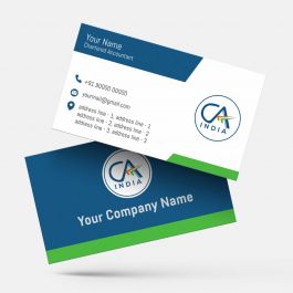 "Elegant Visiting Card Formats for CA Firms"