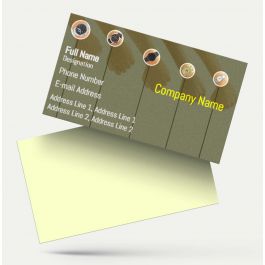 Simply designed visiting card for Watch Company in orange & yellow ...