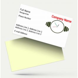 Visiting card in nice design for Watching Company in light yellow ...