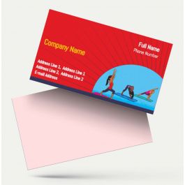 Private Yoga Lessons Visiting Card | Unique & Professional Designs